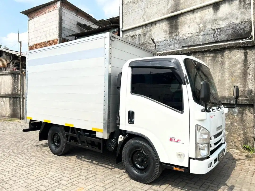MURAH+banBARU Isuzu Elf engkel NLR71 box alumunium 2017 CDE NLR71T bok ...