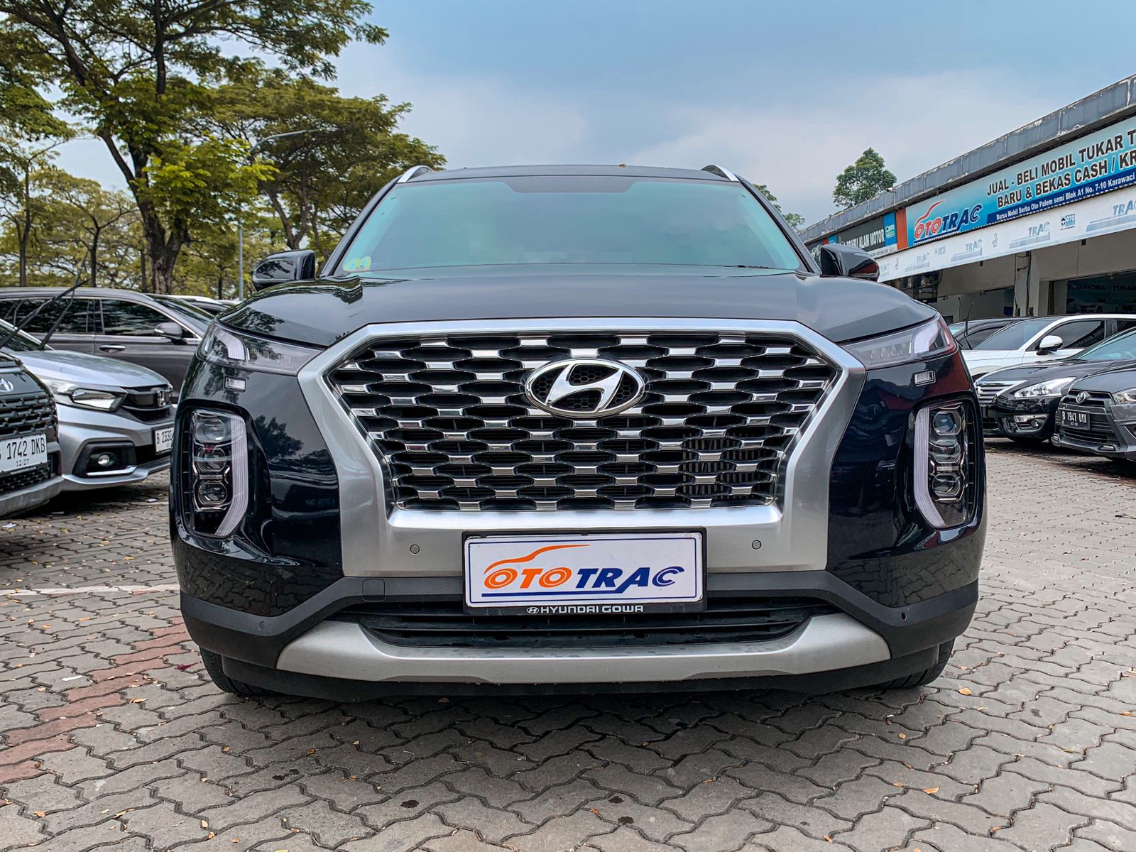 km 17rb HYUNDAI PALISADE SIGNATURE 2.2 DIESEL AT MATIC 2021 BIRU 4727840