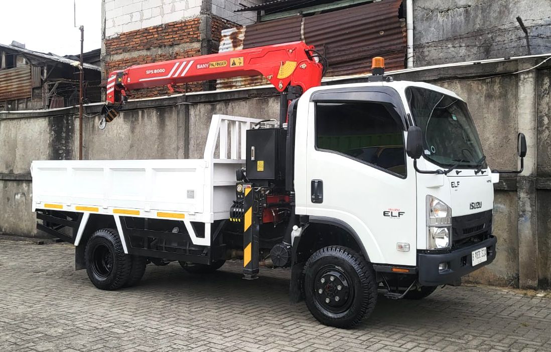 SEPERTI BARU MURAH 600KM CDD isuzu elf NPS 4x4 crane 2022 4794259