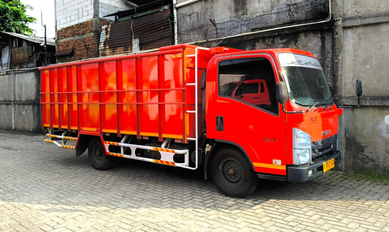 6rb+banbaruMURAH CDE LONG engkel Isuzu elf NLR L bak sentral 2024 besi ...