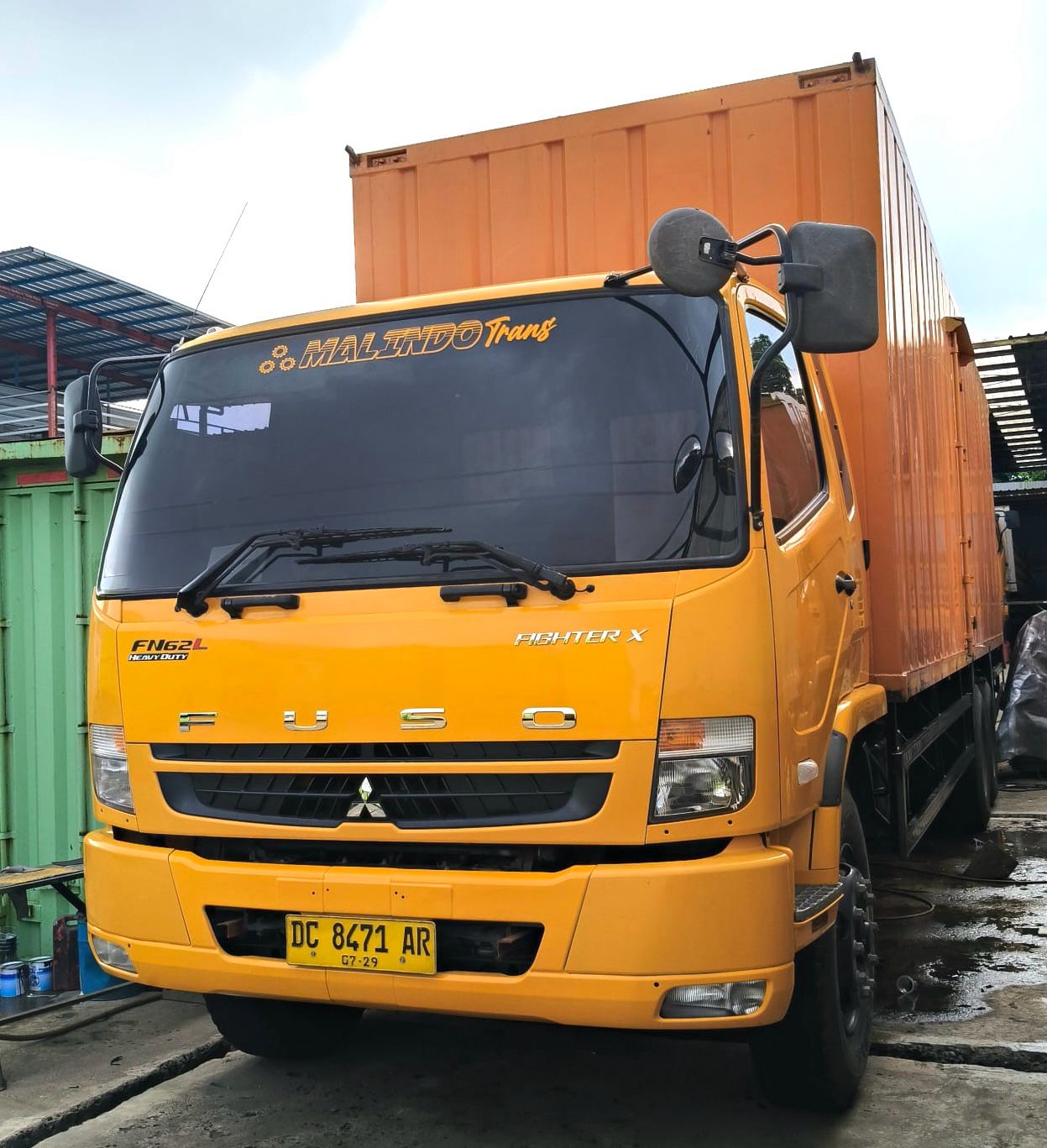 Regis 2024 Mitsubishi fuso fighter X tronton 6x4 HD box besi 2023 bok ...